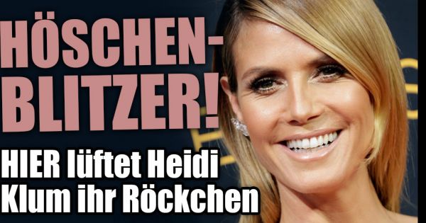 Heidi Klum: Höschen-Blitzer! HIER begeistert das Model mit kühler ...